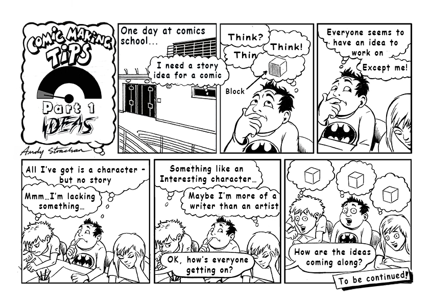 Comics Making Tips – part 1 – Dundee Comics Creative Space