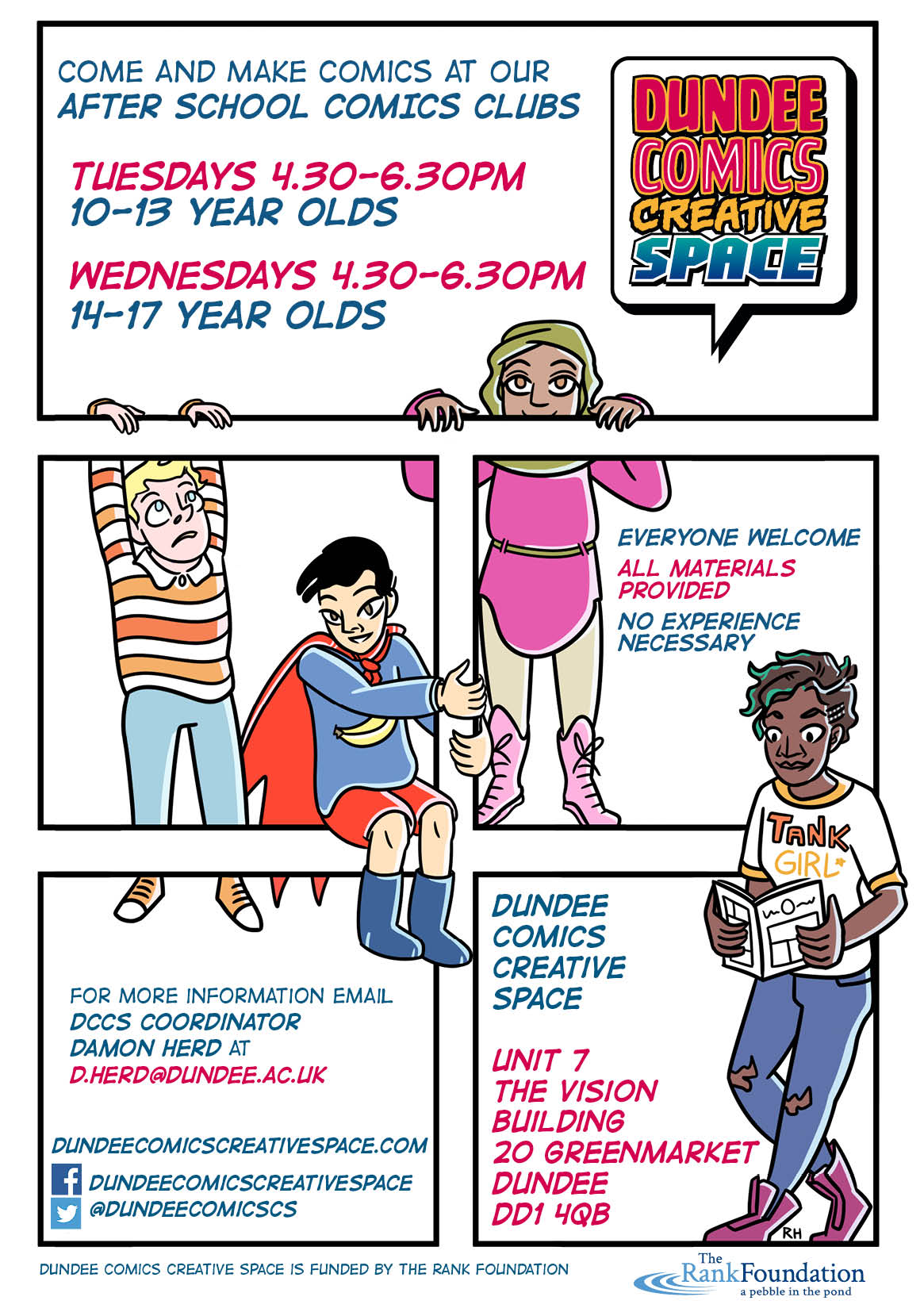 Comics Clubs 2018 – Dundee Comics Creative Space